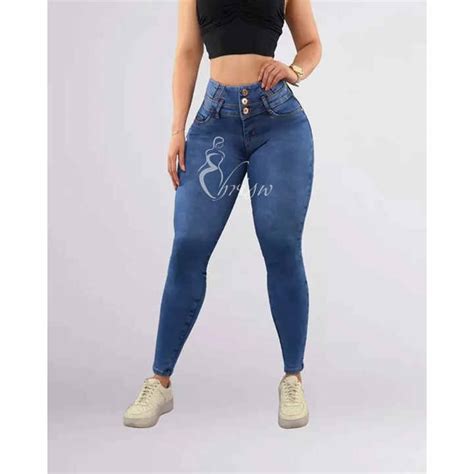 Pantalones Vaqueros Ajustados Elásticos Para Mujer Pantalones Vaqueros