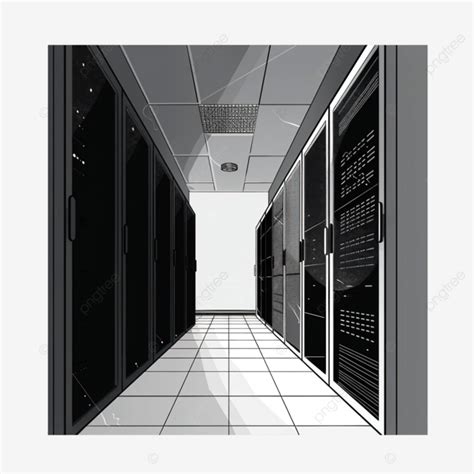 Modern Design Illustration Of Server Room Server Data Server Database PNG Transparent Image