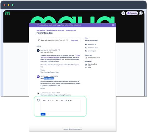 Maya Developer Hub Service Desk Guide