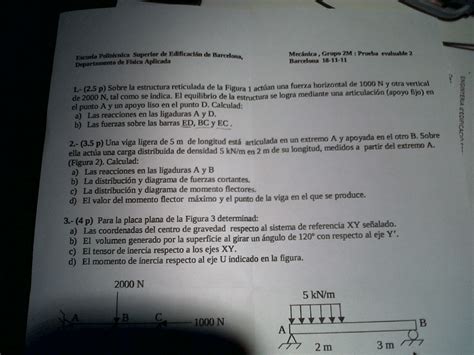 Examen Exámenes De Ingeniería De Edificación Docsity
