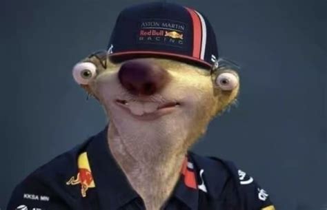 Max Verstappen Meme Sid The Sloth Max Verstappen Formula 1 Car Racing