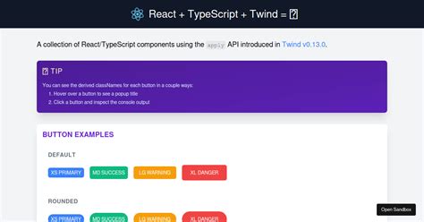 Twind Apply React Typescript Forked Codesandbox Twind Apply React Typescript Forked Codesandbox