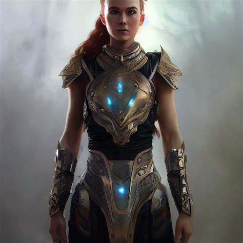 Girl In Futuristic Body Armor By Iamrudja On Deviantart