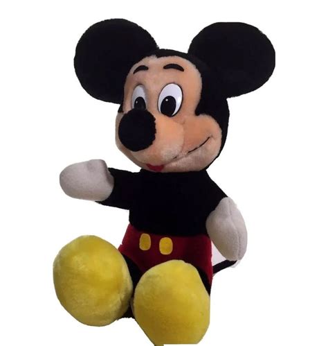 Vintage Mickey Mouse Plush From Walt Disney Productions Etsy Walt