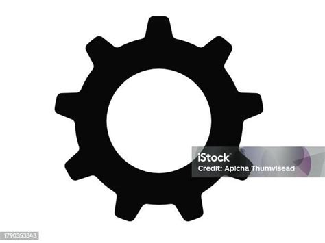 고립 된 벡터 톱니 바퀴 아이콘 톱니바퀴 평면 스타일로 설정 톱니바퀴 기호 도구 벡터 톱니바퀴 또는 웹 응용 프로그램 또는 Ui용 단추입니다 개념에 대한 스톡 벡터 아트 및