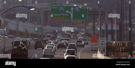 Traffic On The Schuylkill Expressway In The Early Morning Helps Contribute To Particle Matter In