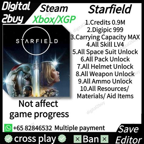 Starfield Save Editor Starfield Save Modding Starfield Cheats Steam