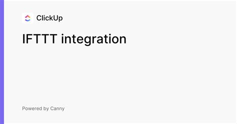 Ifttt Integration Integrations Clickup