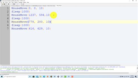 สั่งขยับเมาส์ คลิกซ้ายขวา อัตโนมัติ Mousecontrol Autoit