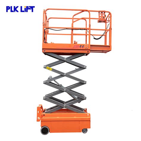 Small Scissor Lifter Electric Mobile Personnel Lift 345 Meters With