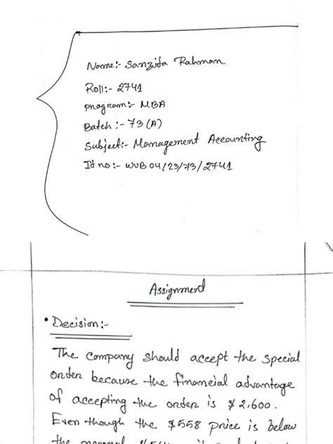 Management Acc Assignment Pdf
