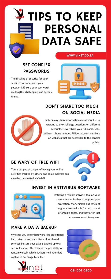 Infographic Tips To Keep Personal Data Safe