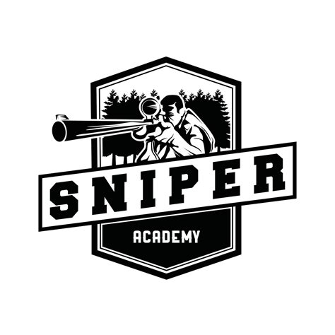 Sniper Emblem For Sport Team Print Design For T Shirt 25238402 Vector