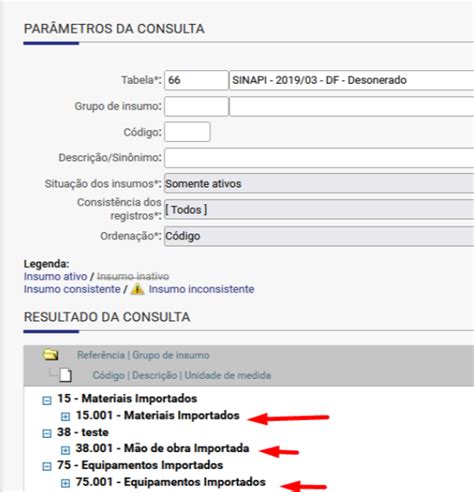como importar uma tabela sinap sienge plataforma