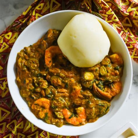 Okro Soup With Shrimp And Spinach Nigerian Okra Soup Dash Of Jazz