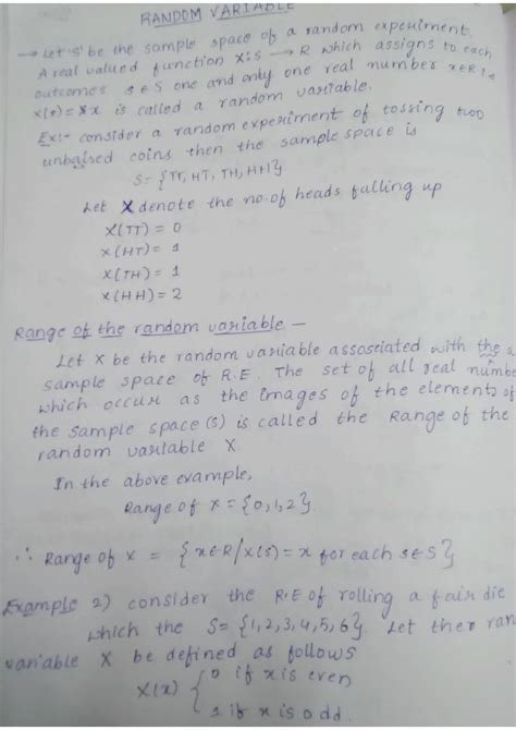 SOLUTION Random Variables Full Chapter Studypool