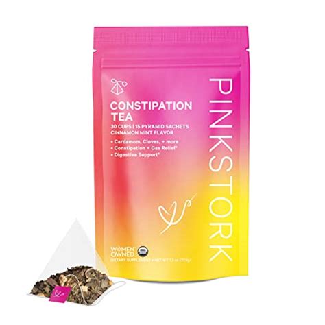 Pink Stork Constipation Tea Cinnamon Mint Laxative Tea For Women 100