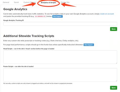 Adding Scripts To Your Site Carrot Help Center