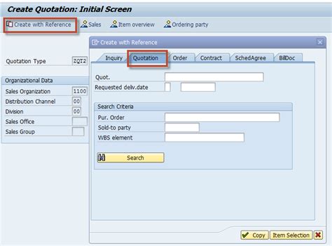 Solved Create Quotations With Reference Not Possible Sap Community