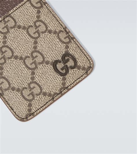 Gg Canvas Card Holder In Black Gucci Mytheresa