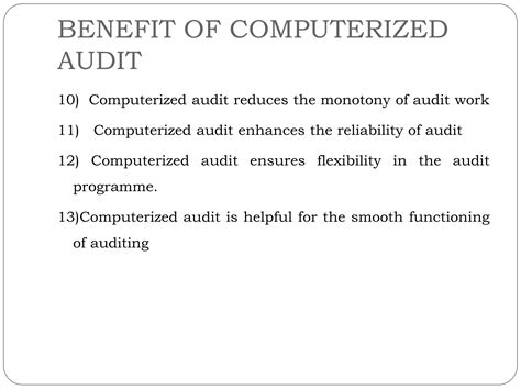 Auditing In Edp Environment Computerized Audit Pdf