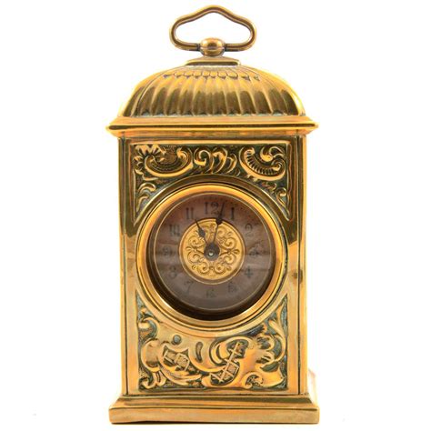 Lot 139 Brass Carriage Clock