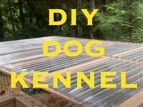 Diy Building Outdoor Chain Link Dog Kennel Roof Dog Kennel Youtube