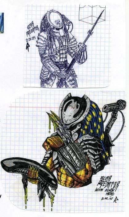 Yautja Drawings Part Ix By Cm023 On Deviantart