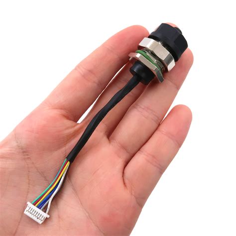 M12 Connector 12 Pin Hole Male Coded A Rear Lock Panel Mount Tail Jst