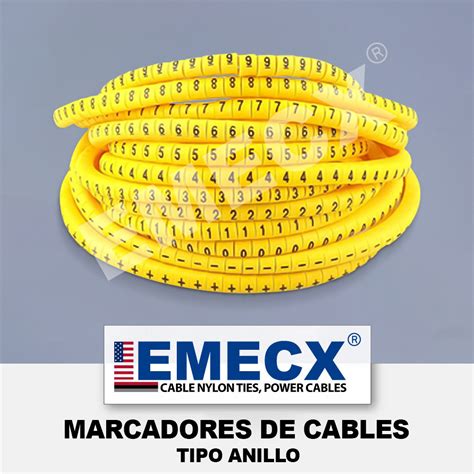 Marcador De Cable 50mm Tipo Anillo 0 9