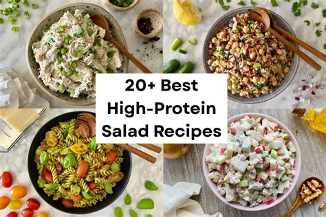 20 High Protein Salad Recipes Healthy Foodie Girl