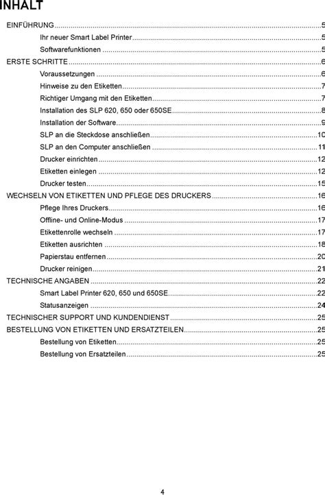 Smart Label Printer 620 Troubleshooting Betriebsanleitung Fur Die Smart Label Printer 620 650