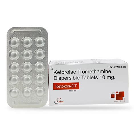 Ketokos Dt Ketorolac Dispersible Tablet 1015tablet At ₹ 960box In