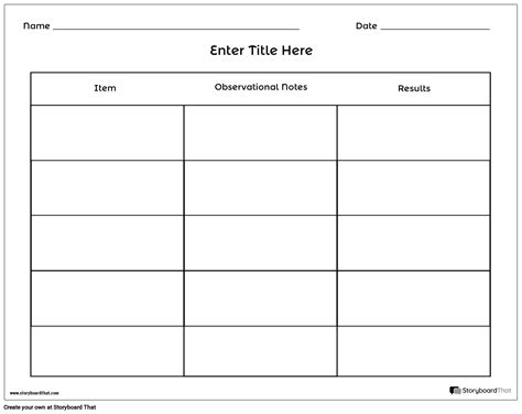 Science Experiment Data Table At Hudson Slattery Blog