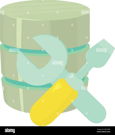 Repairing Database Icon Cartoon Style Stock Vector Image And Art Alamy