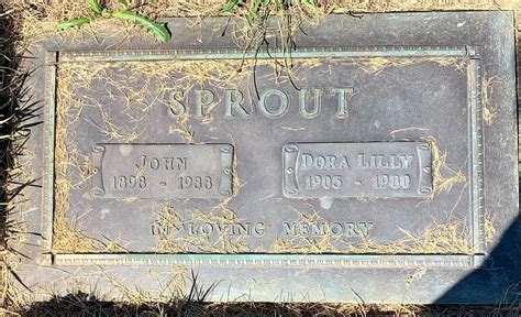 Dora Lilly Sprout 1905 1980 Find A Grave Memorial