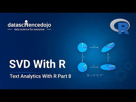 Free Video Singular Value Decomposition With R Introduction To Text