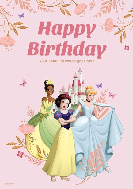 Happy Birthday Disney Princess Images Free Printable