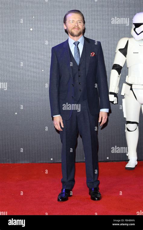 Star Wars The Force Awakens Uk Film Premiere Featuring Simon Pegg