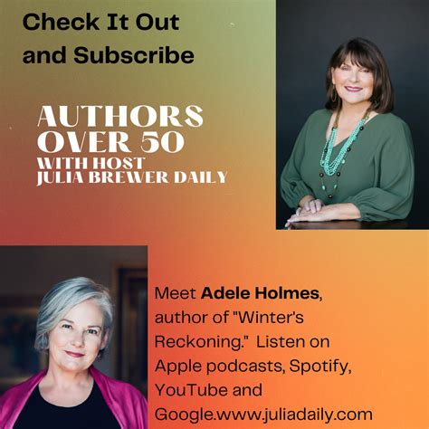 Social Justice In A Small Town With Adele Holmes Authors Over 50