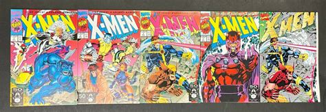 X Men 1 Jim Lee Complete Set Of 5 Covers The Comic Mint