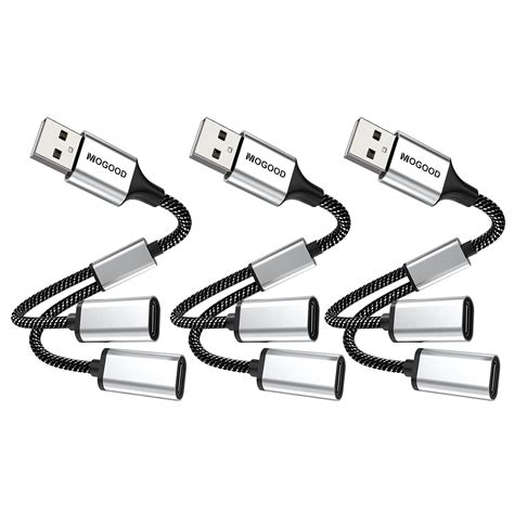 Usb Male To 2 Usb C Female Adapter Usb Splitter Y Cableusb A Male To 2