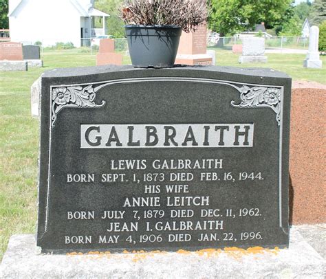 Ann “annie” Leitch Galbraith 1879 1962 Find A Grave Memorial