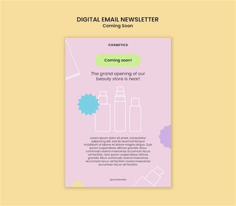 Free Psd Cosmetics Template Design