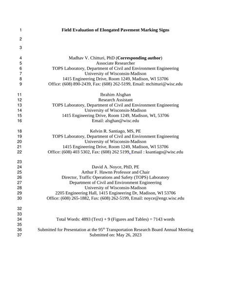 Pdf Field Evaluation Of Elongated Pavement Marking Signs