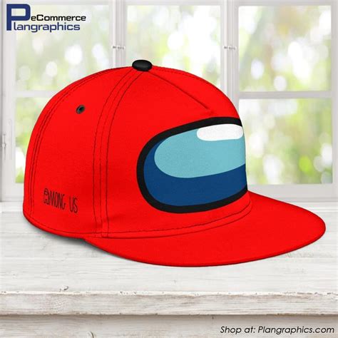 Red Crewmate Snapback Hat Among Us T Idea Plangraphics