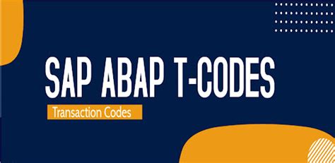 Sap Abap T Codes Android App