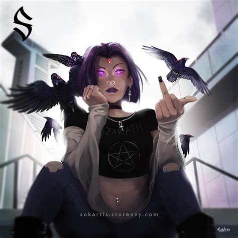 Raven Teen Titans By Sokartis On Deviantart