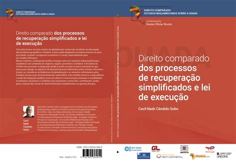 Ohada Moçambique Publicação De Um Livro Em Português De