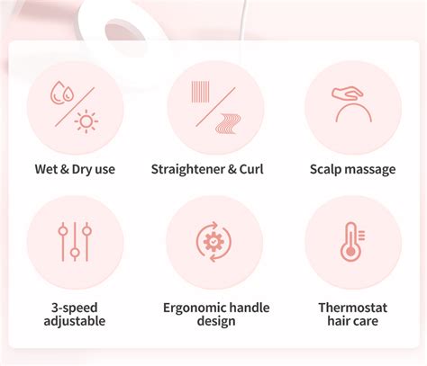 Simplus Hot Air Brush Comb Hair Brush Blower Electric Hair Dryer Rfsh002 Shopee Philippines